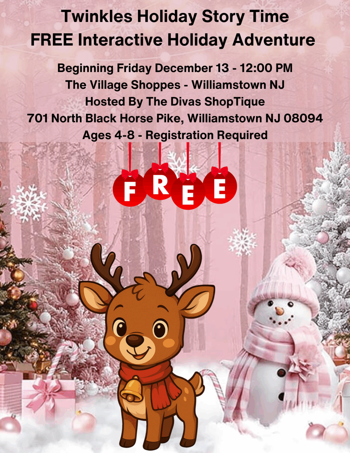 Twinkles Holiday Story Time FREE Interactive Holiday Adventure | Visit South Jersey