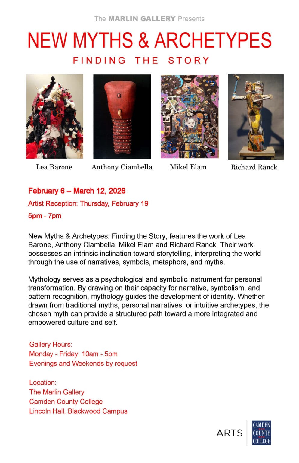 The MARLIN GALLERY Presents NEW MYTHS & ARCHETYPES, FINDING THE STORY ...